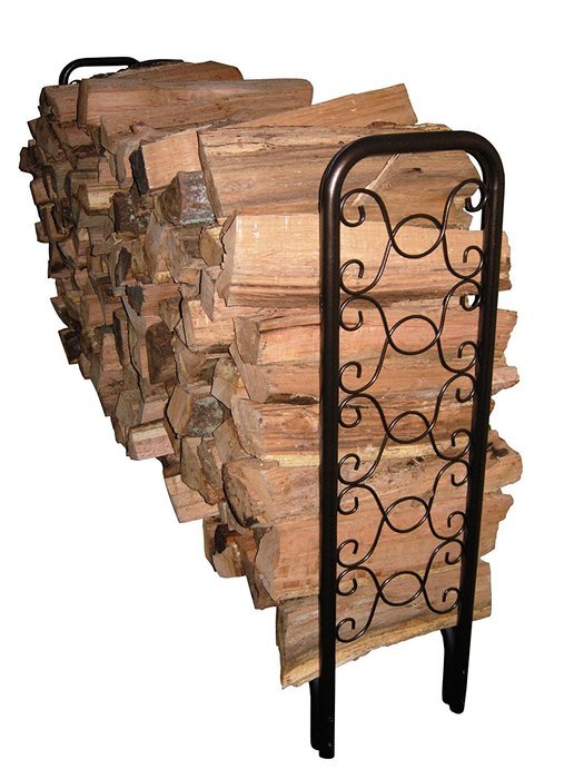 Landmann USA 82436 8-Foot Ornamental Scroll Log Rack free image download