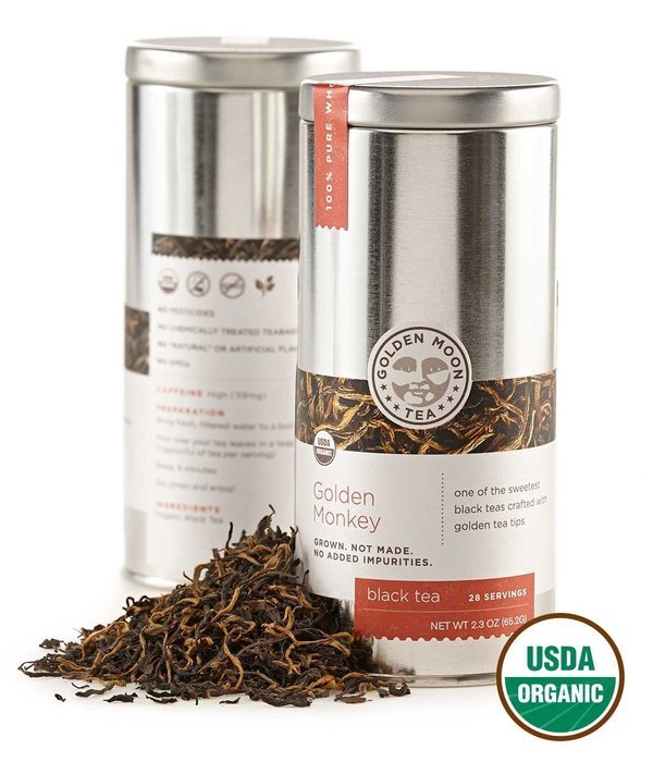 Golden Moon Tea - Madagascar Vanilla Tea - Organic - Loose Leaf - Non ...