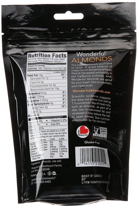 Wonderful Almonds, 7 Ounce N4 free image download