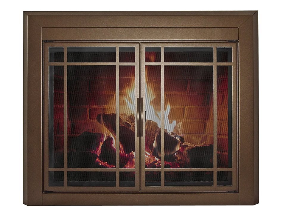 Pleasant Hearth EN-5500 Pleasant Hearth Enfield Glass Firescreen, Small ...