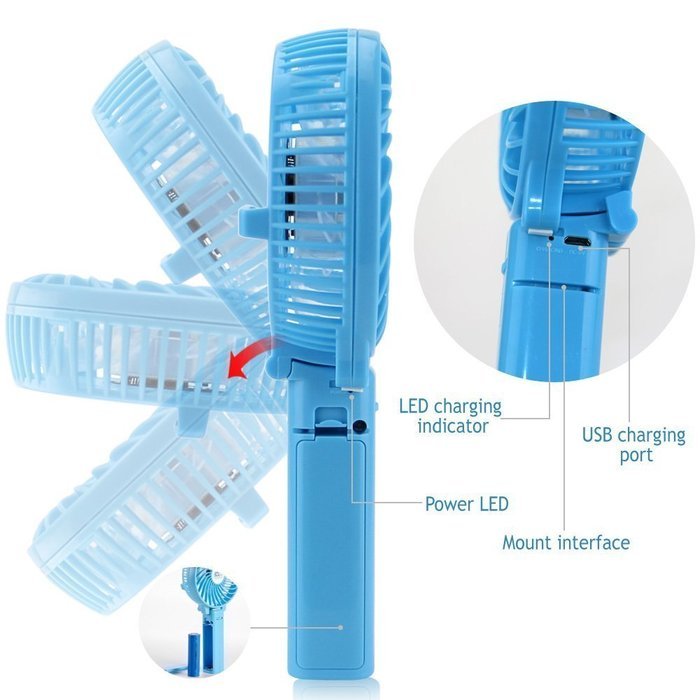 Topwell® Rechargeable Fans Portable Handheld Fan Battery Operated ...