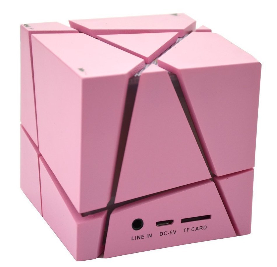 Dlisten Cube Ultra-Portable LED Lighting Wireless Bluetooth Speaker ...