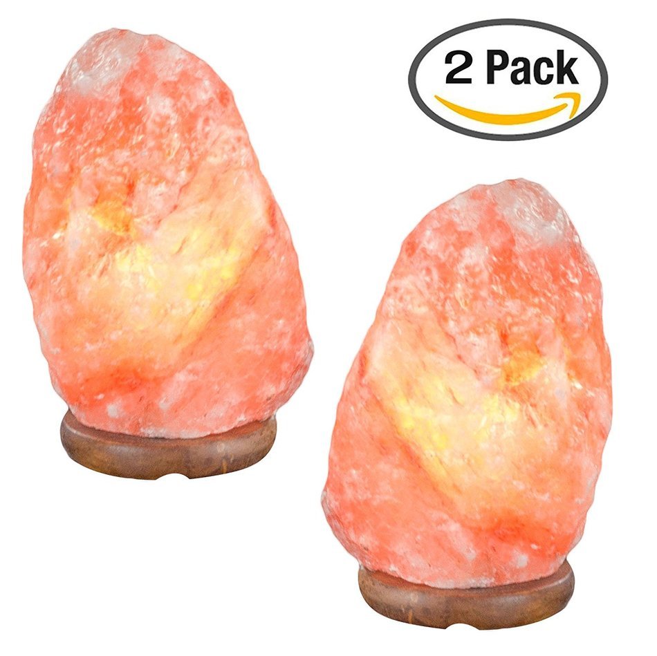Teikis 2-Pack Himalayan Salt Tea Light Candle Holder Air Purifier And ...