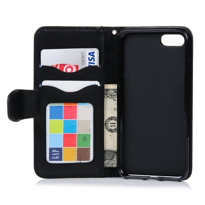 IPhone 7 Case (4.7 inch) - Wallet Folio Flip Embossed Totem PU Leather ...