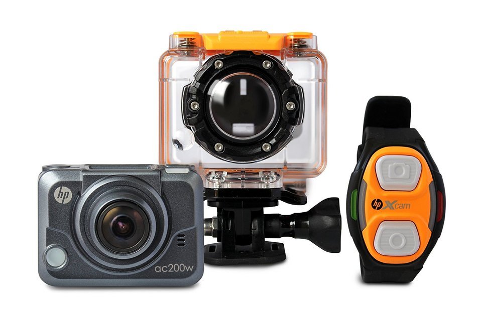 HP Action Cam ac200w Full HD 1080p Waterproof Camera with Wrist Remote ...
