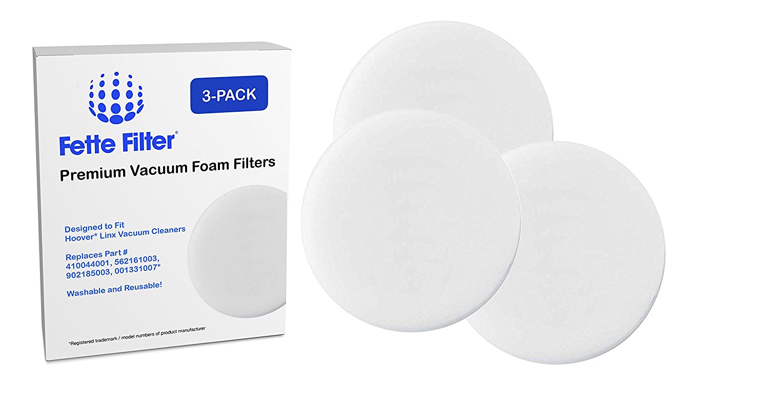3-Pack - Hoover Linx Vacuum Foam Compatible Filter free image download