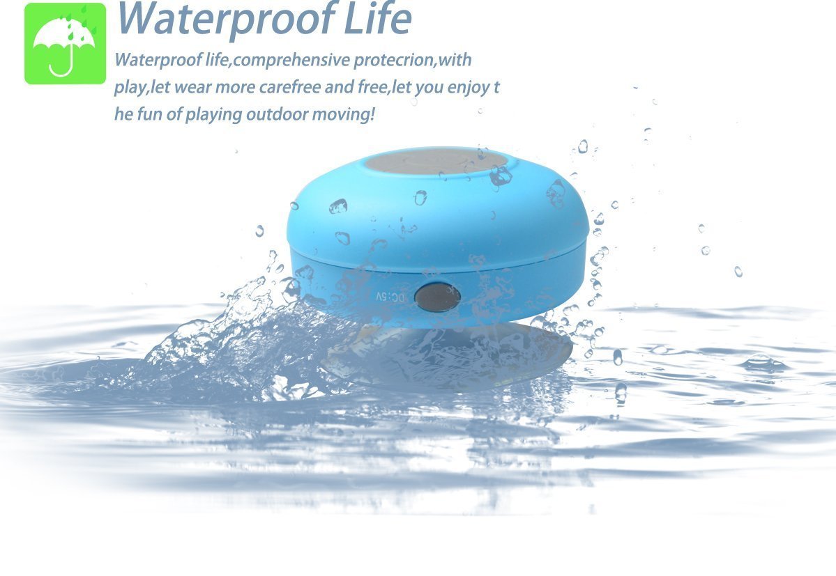 Amazing She Water Resistant Bluetooth 3 0 Shower Speaker With Dedicated