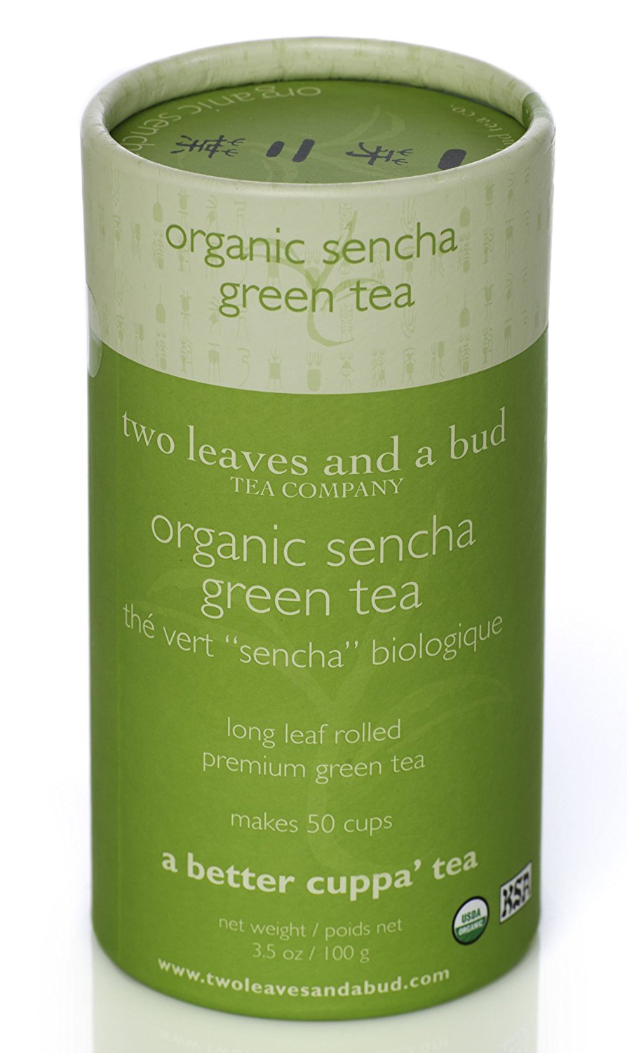 Two Leaves and a Bud Organic Sencha Green Loose Leaf Tea, 3.5 oz N2 ...
