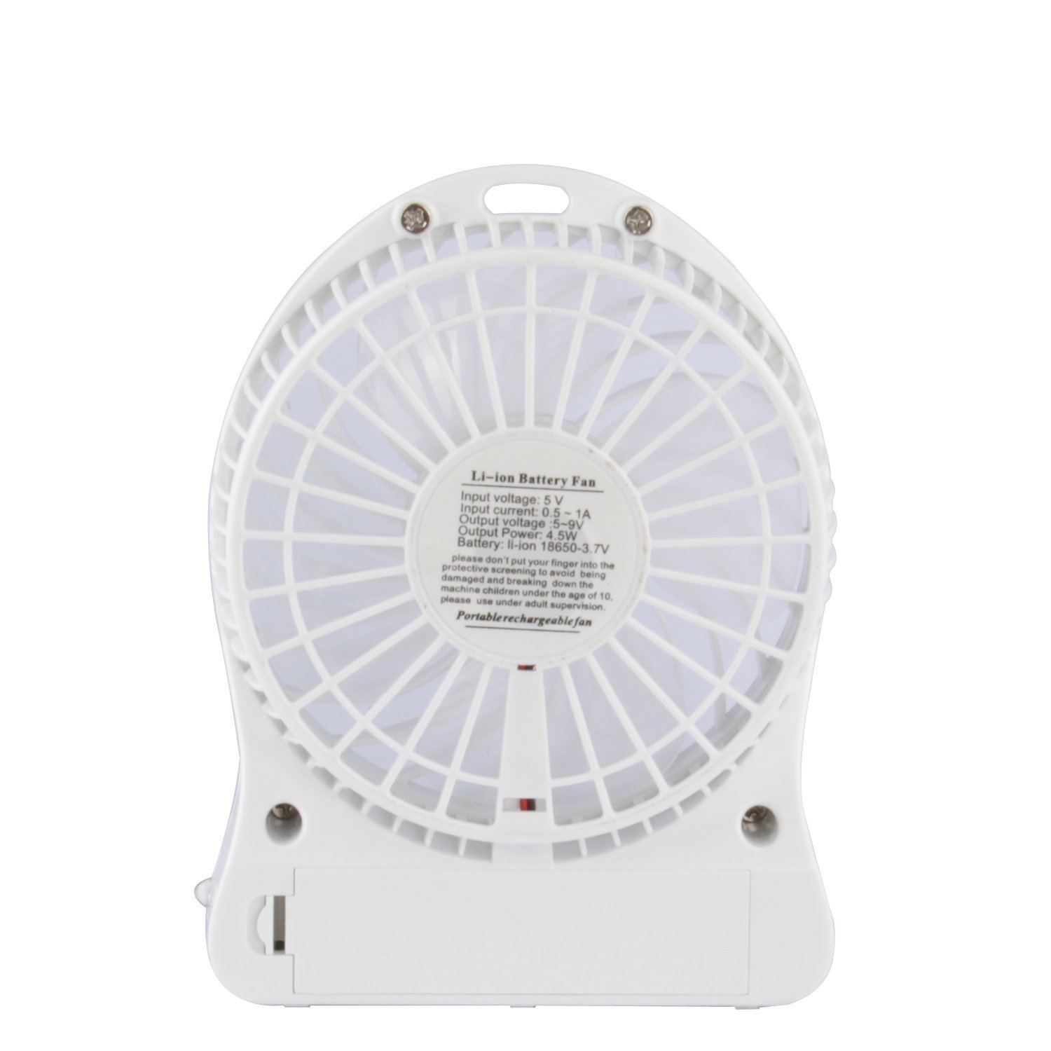 Somnr 4-inch Handheld Portable Mini USB Fan Powered by 18650 Lithium ...