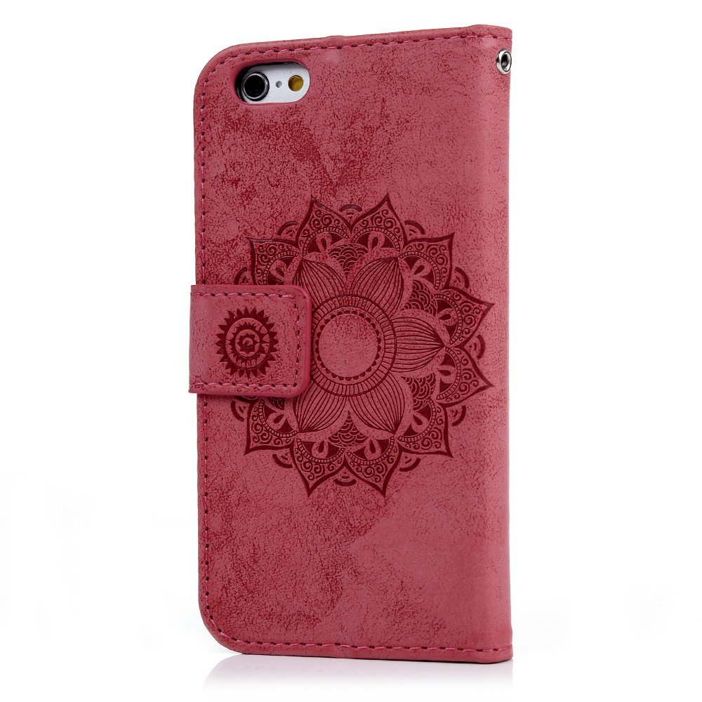 IPhone 6S Case,iPhone 6 Case (4.7") - Flip Stand Wallet Case PU Leather ...