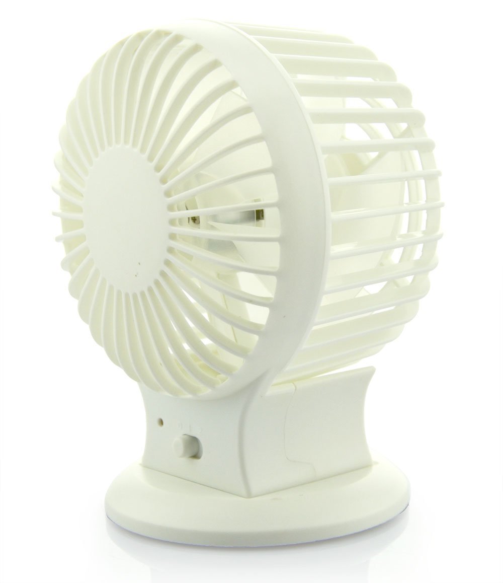 Mini Desktop Fan Double Blade USB Rechargeable (pink) N2 free image ...