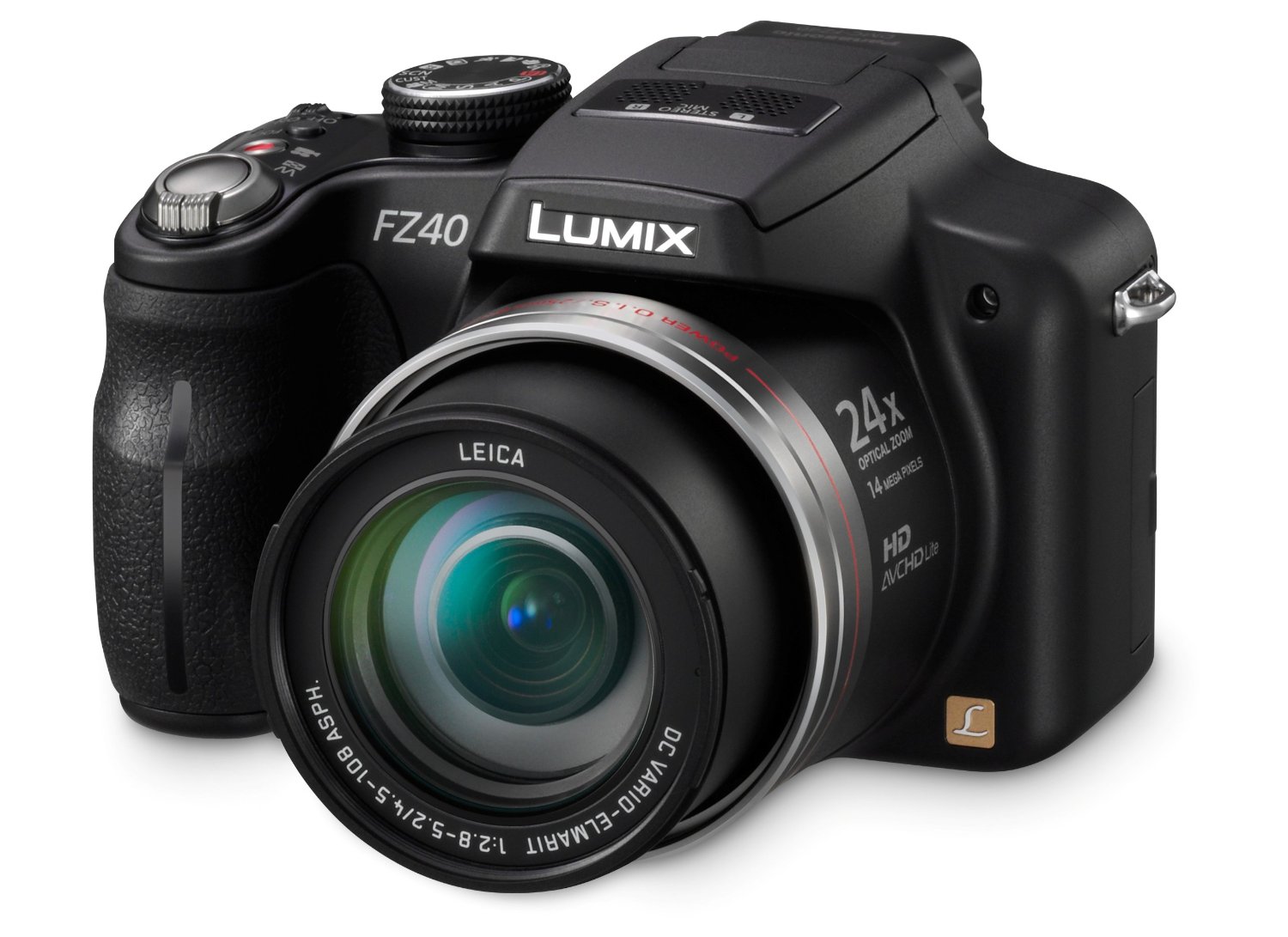 Panasonic Lumix DMC-FZ40 14.1 MP Digital Camera with 24x Optical Image ...