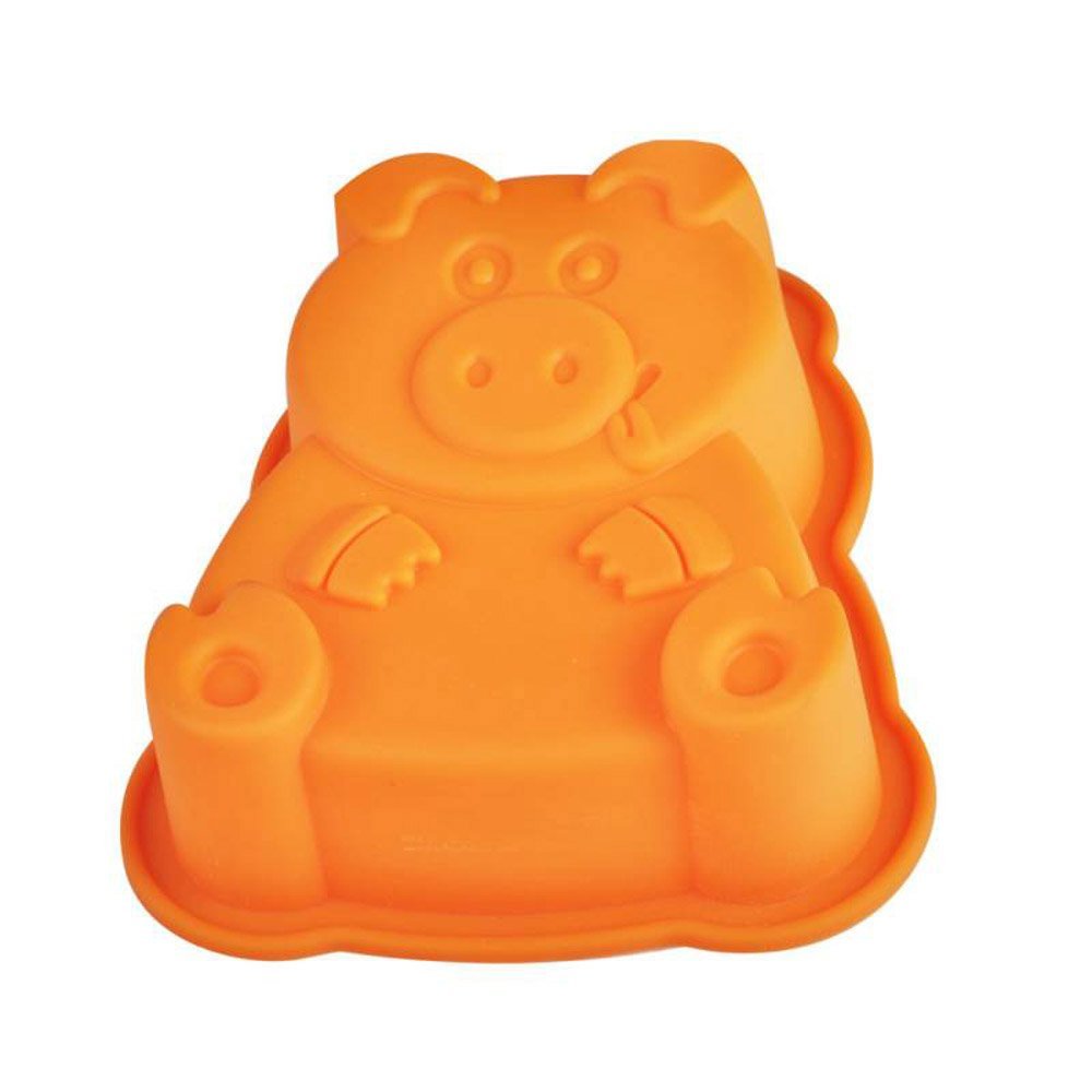 Soap Mold Silicone Cake Mold Yellow Pudding Mold Diy Cute Pig free ...