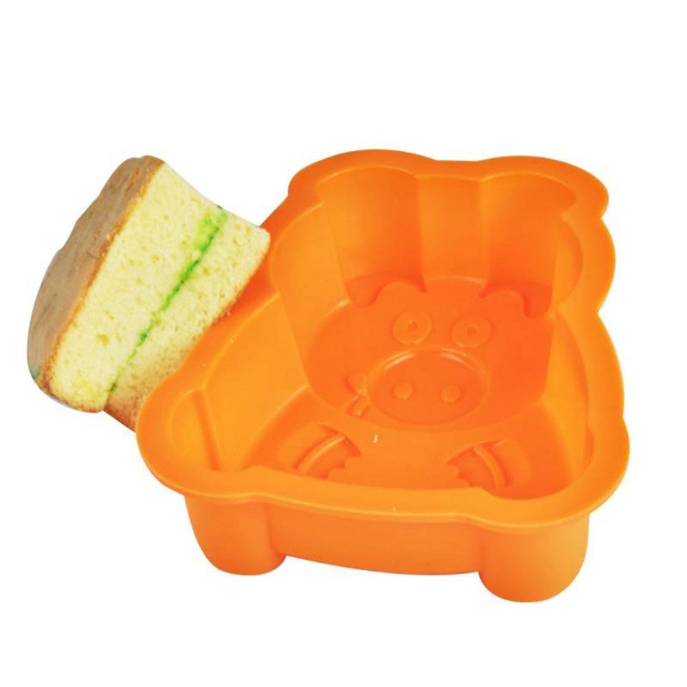 Soap Mold Silicone Cake Mold Yellow Pudding Mold Diy Cute Pig N2 free ...