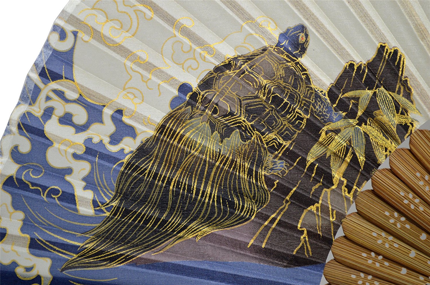 TANG DYNASTY(TM) Japanese Silks Hand Fan Red crowned Crane Handheld Fan ...