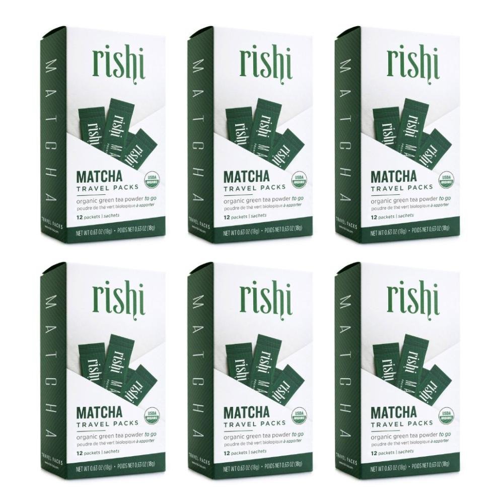 Rishi Tea Organic Matcha Japanese Green Tea Powder, 12 travel packets ...