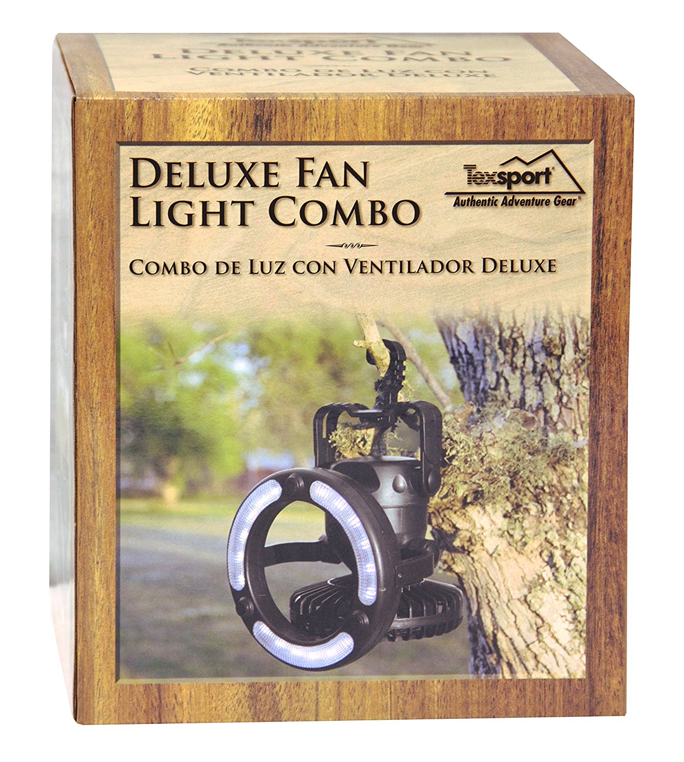 Texsport Deluxe Portable Camping Combo LED Light Lantern and Fan free ...