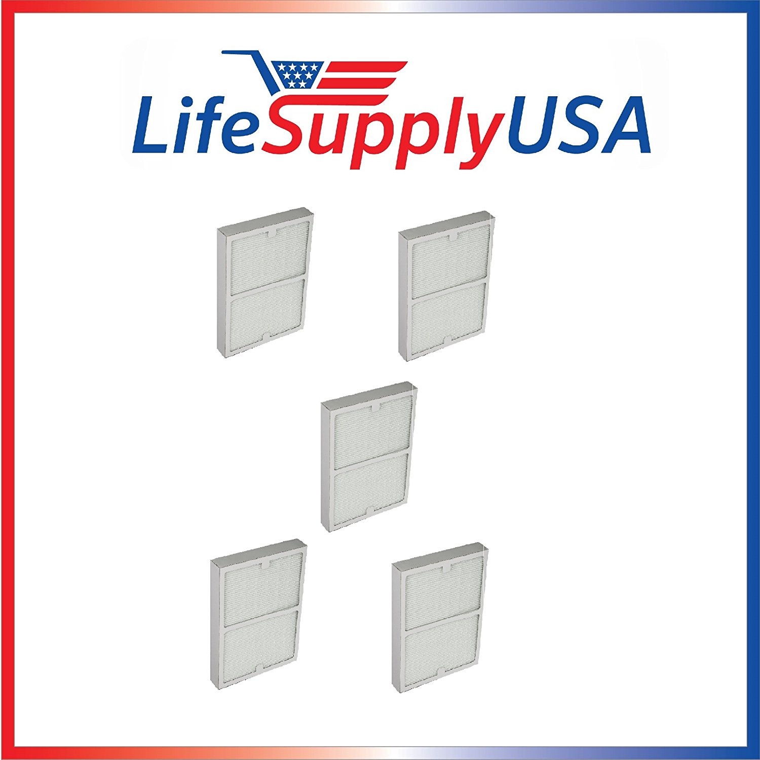 5 Pack HEPA Replacement Filter for Idylis IAF-H-100A IAP-10-100, IAP-10 ...