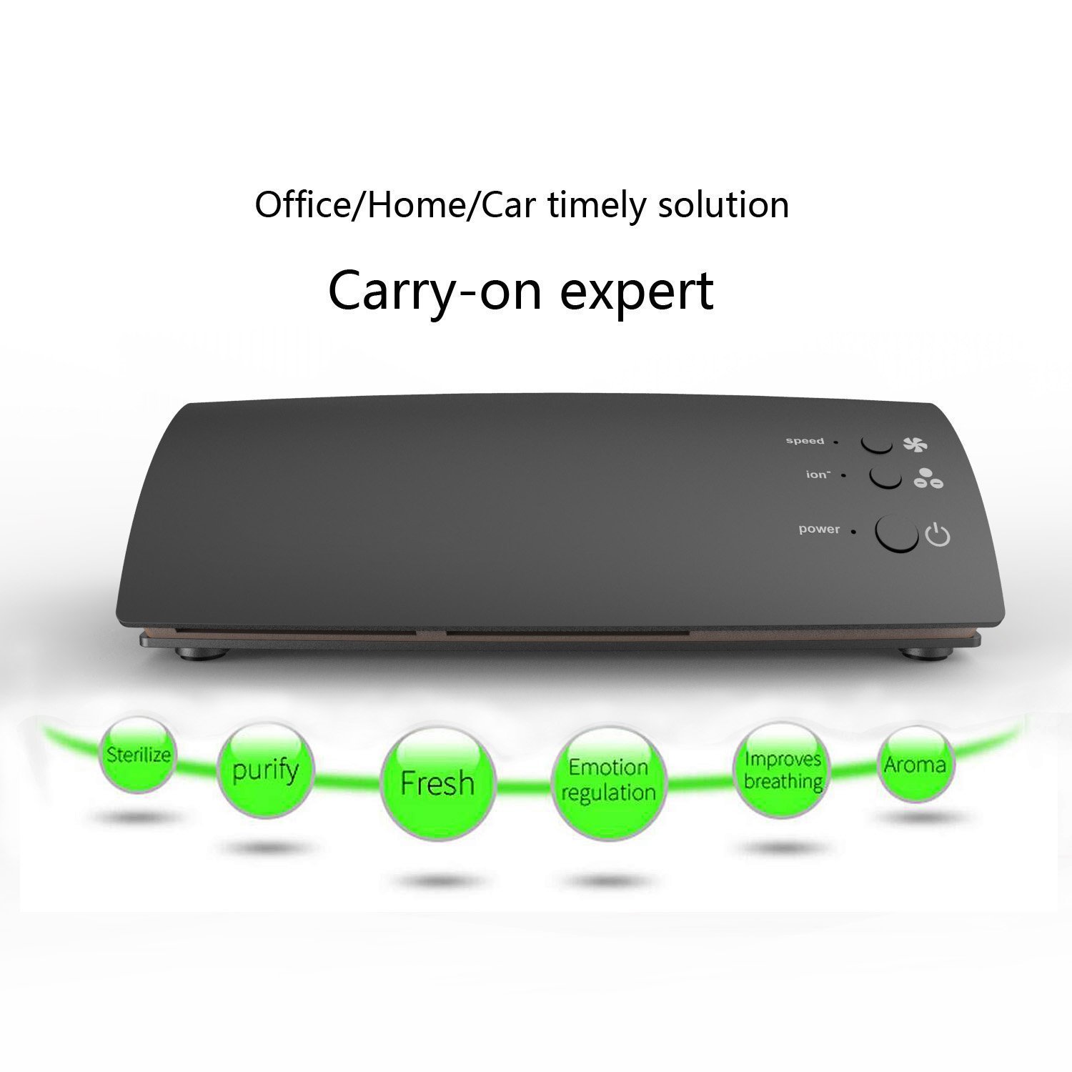 TLTE@ New design car air purifier with car charger and USB plug air ...