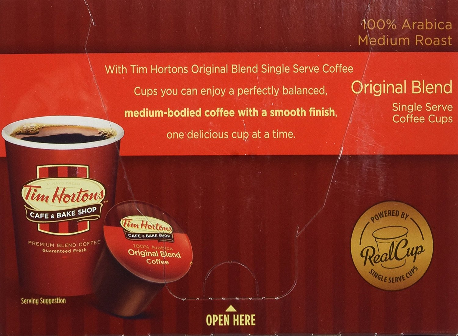 Tim Hortons Single Serve Coffee Cups, Regular (24 Count) (8.89oz) N7 ...