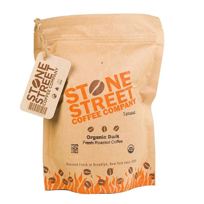 Stone Street Coffee Dark Roast Organic Whole Bean Coffee, 1 lb. Bag ...