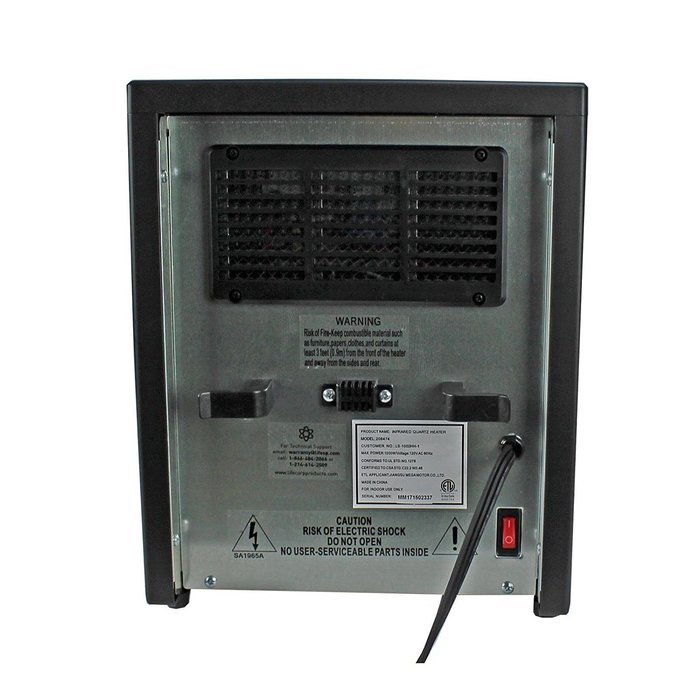 Youzee Large Room Infrared Quartz Heater with Remote Control, 1000 Watt ...