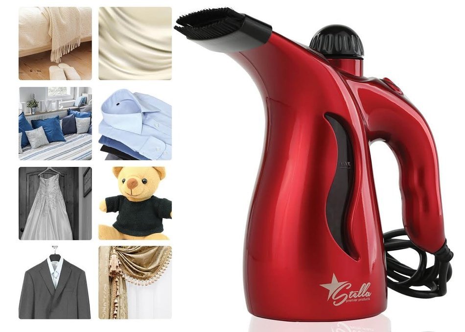 Stella Premier Steamer Handheld Multi Purpose Use, Home and Fabric Red ...