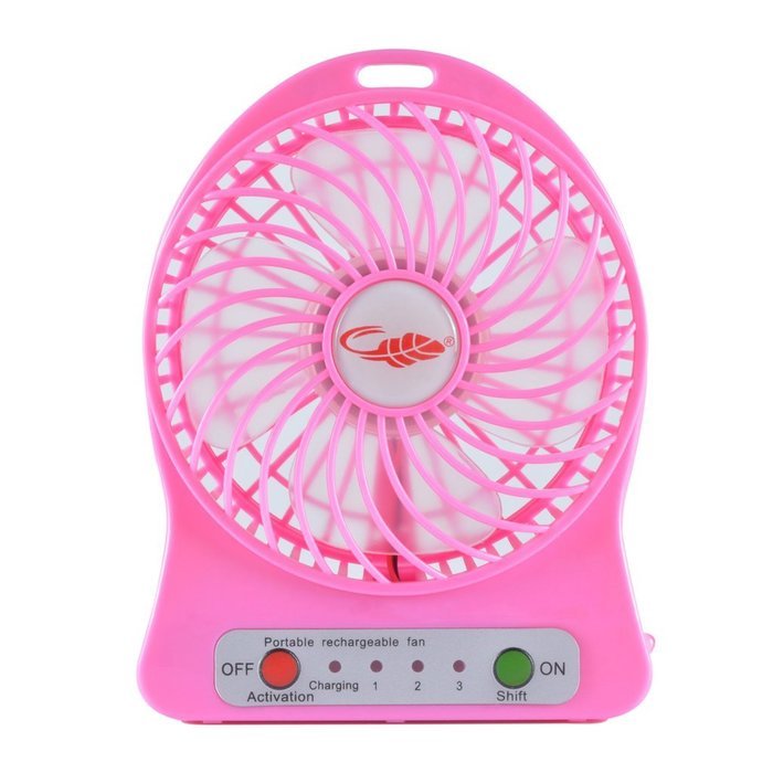 HOOYEE 4-Inch 3 Speeds Portable Mini Personal Battery Operated Fan ...