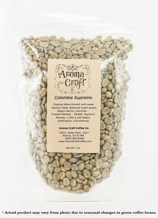 Colombian Narino Supremo Unroasted Green Coffee Beans Caturra WASHED (1 ...