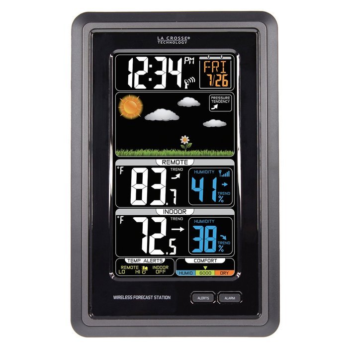 La Crosse Technology S88907 Vertical Wireless Color Forecast Station ...