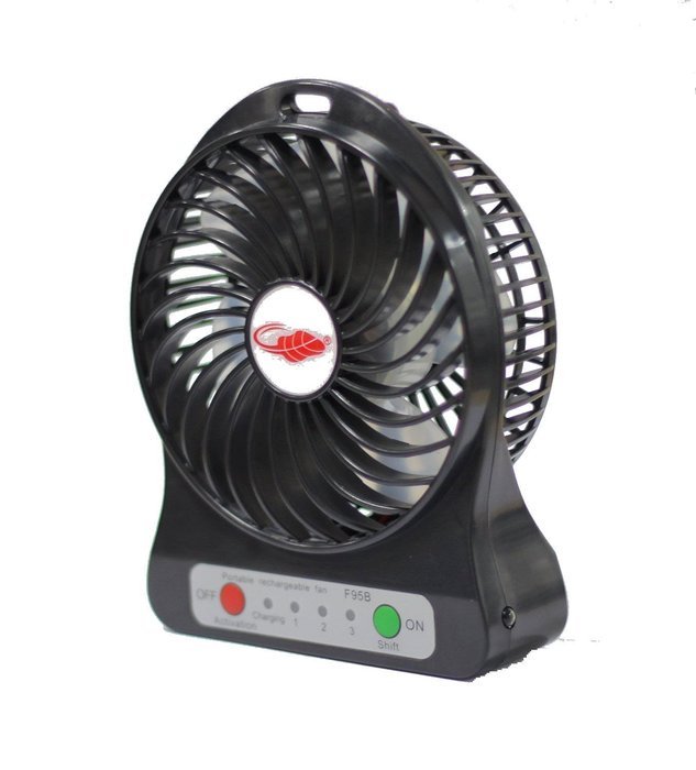 Happy-top® 4-inch Vanes 3 Speeds Mini Hand Held Portable USB Fan with ...