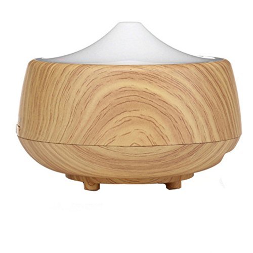 Skycoolwin 250Ml 7 Colors Changable Night Light Wood Grain Air ...
