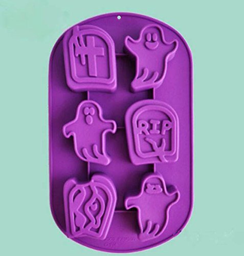 Halloween Ghost Series Silicone Cake Mold Chocolate Decorating Soap ...
