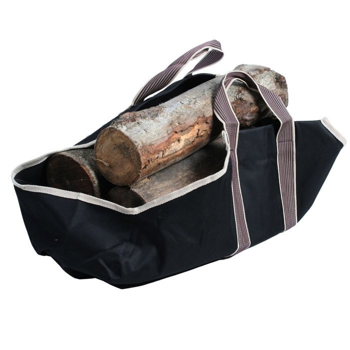 Amagabeli Canvas Firewood Log Tote Bag for Fireplace and Wood Stoves ...