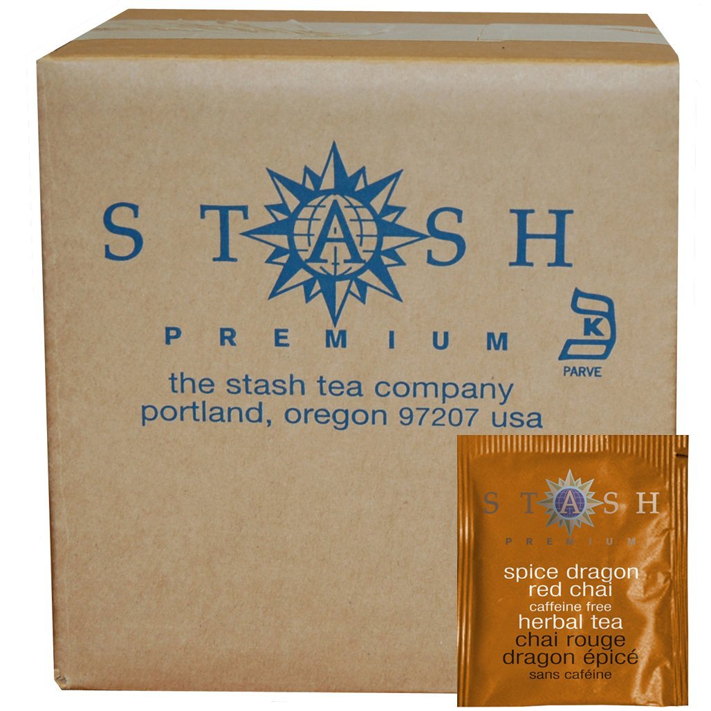Stash Tea Spice Dragon Red Chai Herbal Tea, 100 Count Box of Tea Bags ...
