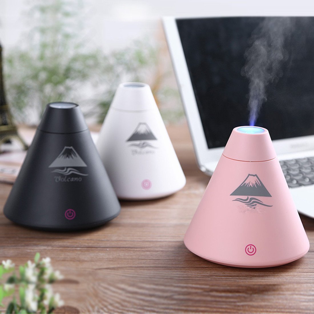Jinsen Perfume bottle 120ml Cool Mist Ultrasonic Humidifier, with ...