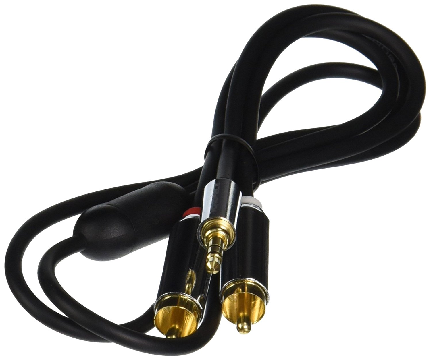 Monoprice 109768 6-Feet 3.5mm Stereo Male to RCA Stereo Male Gold ...