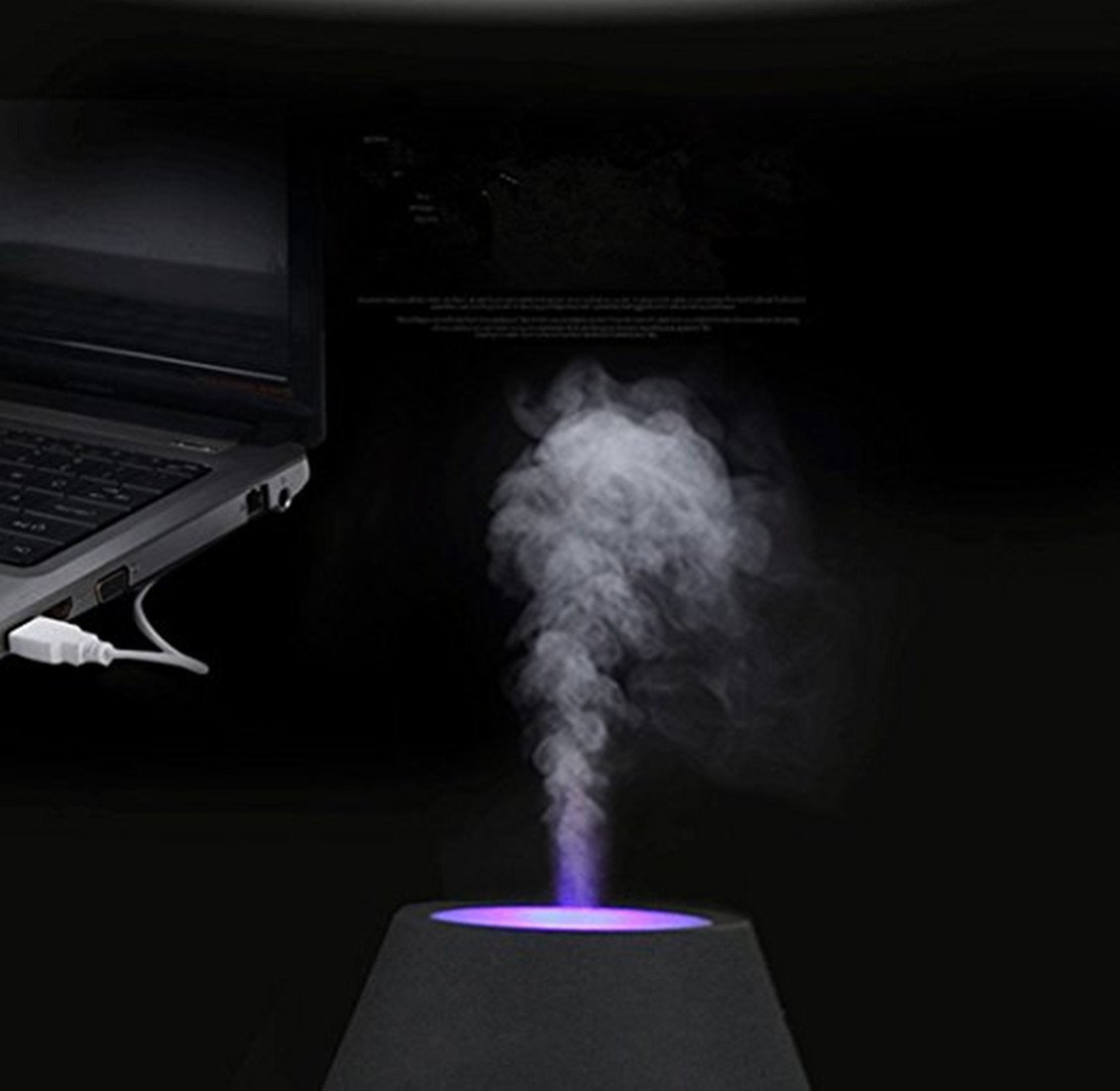 Jinsen Perfume bottle 120ml Cool Mist Ultrasonic Humidifier, with ...