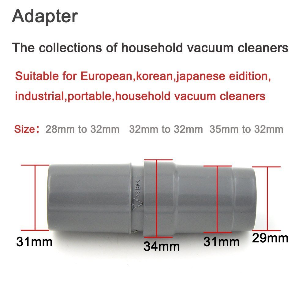 28mm to 32mm / 32mm to 35 mm Plastic Vacuum Cleaner Hose Adapter ...