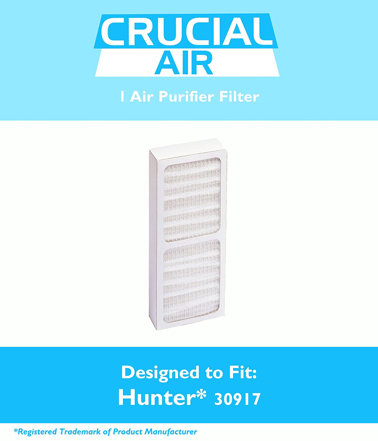 Hunter 30917 Air Purifier Filter Fits Model 30027 & 30028, Designed ...