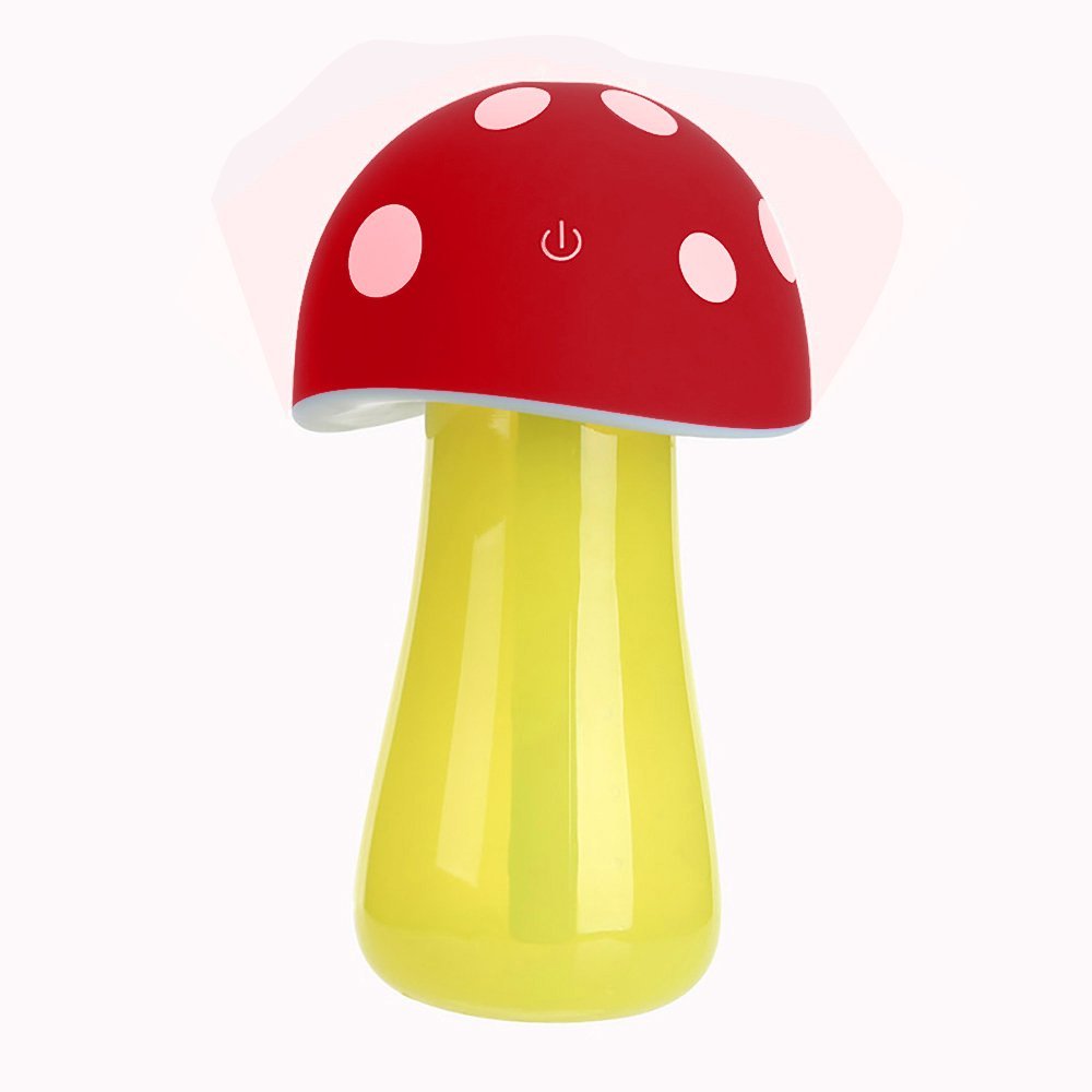 Mist Humidifier, YCTA LED Essential Oil Diffuser Mushroom Mist ...
