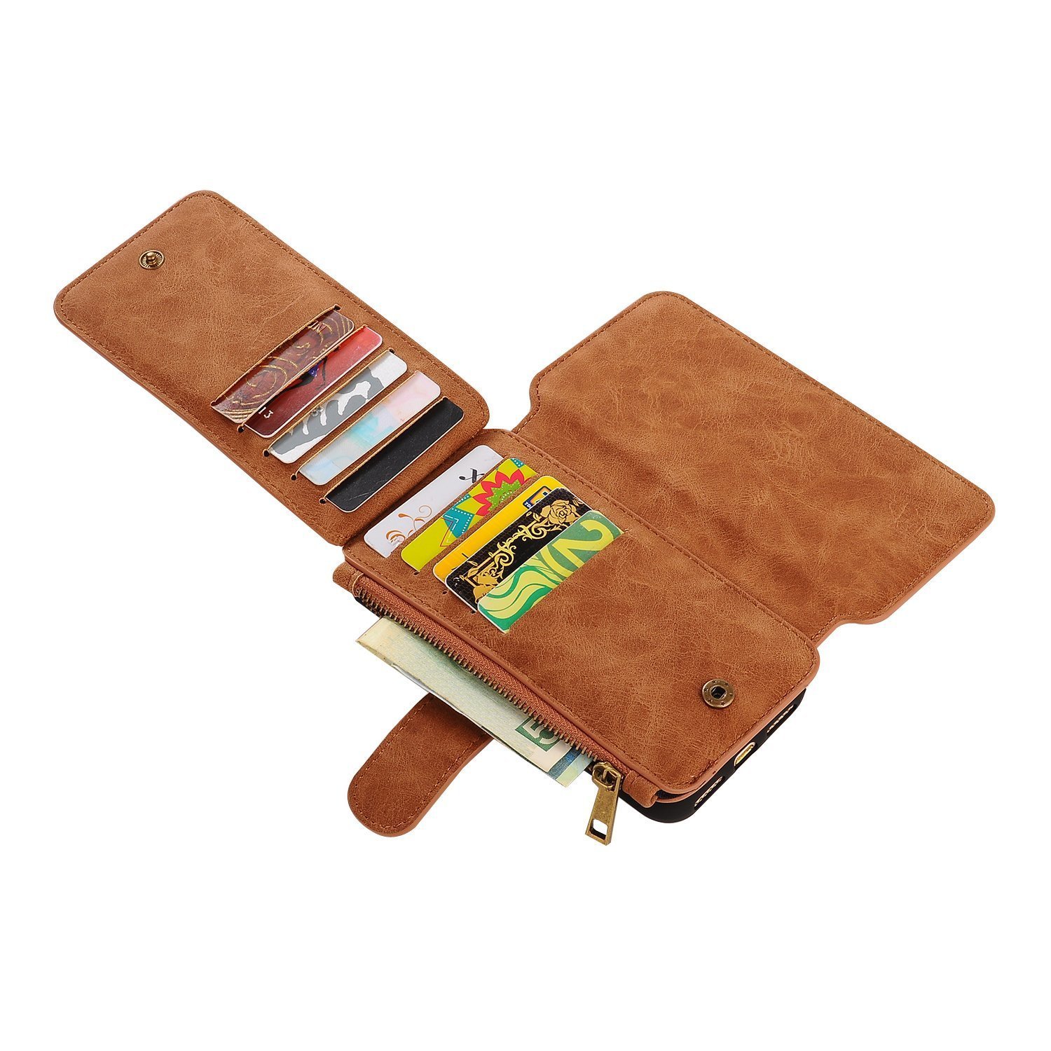 Wallet Wristlet Clutch for iPhone 7 Plus Luxury Pattern Zip Wallet ...