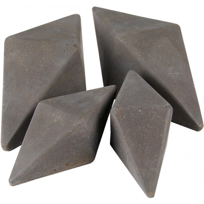 Peterson Gas Logs Decorative Geo Shapes Slate 4-sided Diamond Set - Set ...