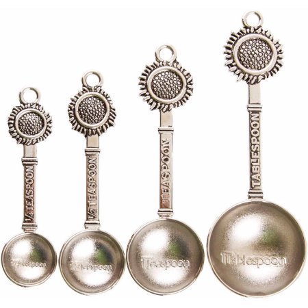 4-Piece Measuring Spoon Set, Flower free image download