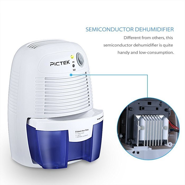 Pictek Compact Dehumidifiers, [Only for Small Room] [Ultra Quiet] [Auto ...