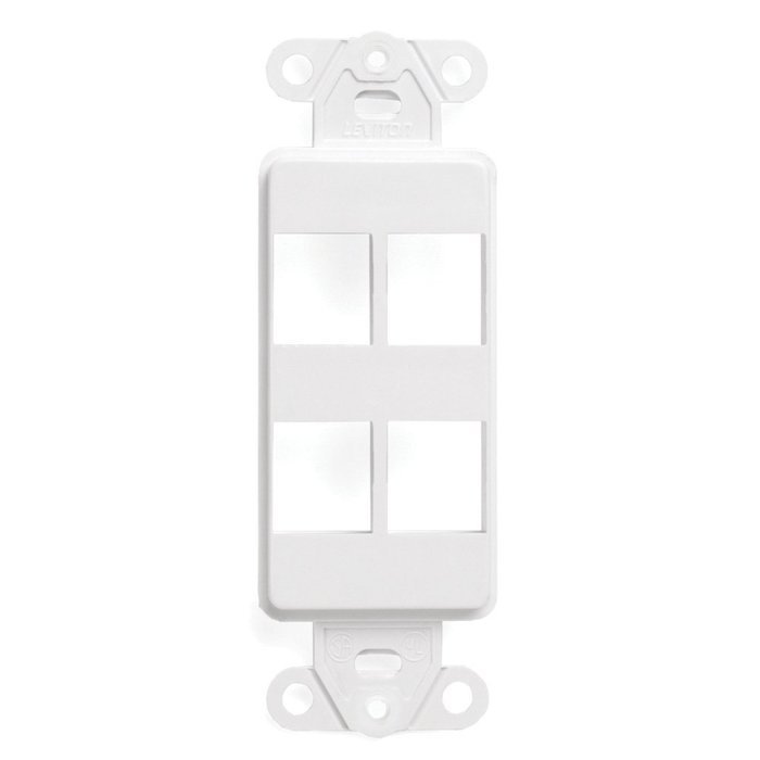 LEVITON 41643-T 3-Port QuickPort Decora Platform, Light Almond N7 free ...