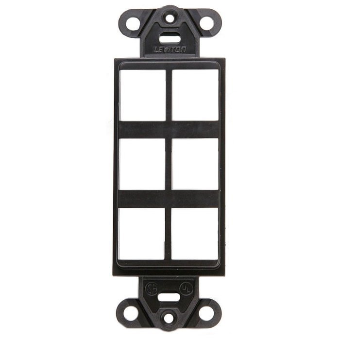 LEVITON 41643-T 3-Port QuickPort Decora Platform, Light Almond N9 free ...