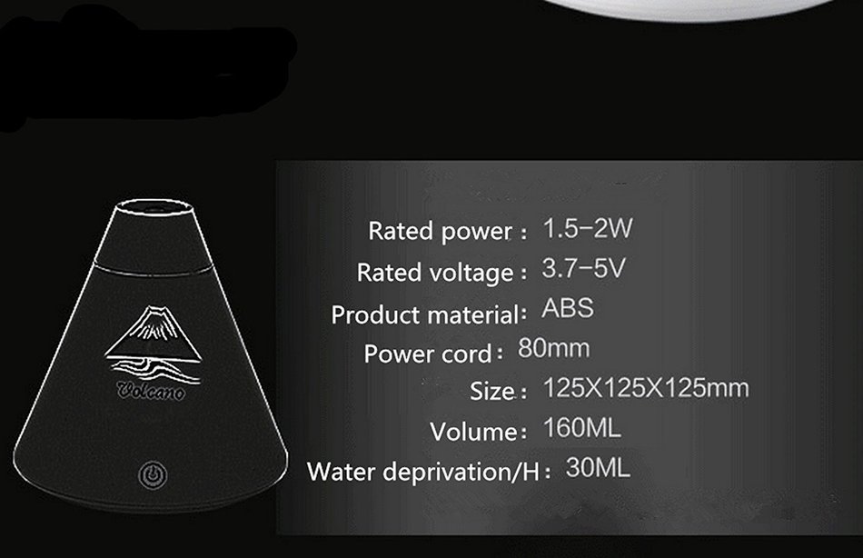 Jinsen Perfume bottle 120ml Cool Mist Ultrasonic Humidifier, with ...