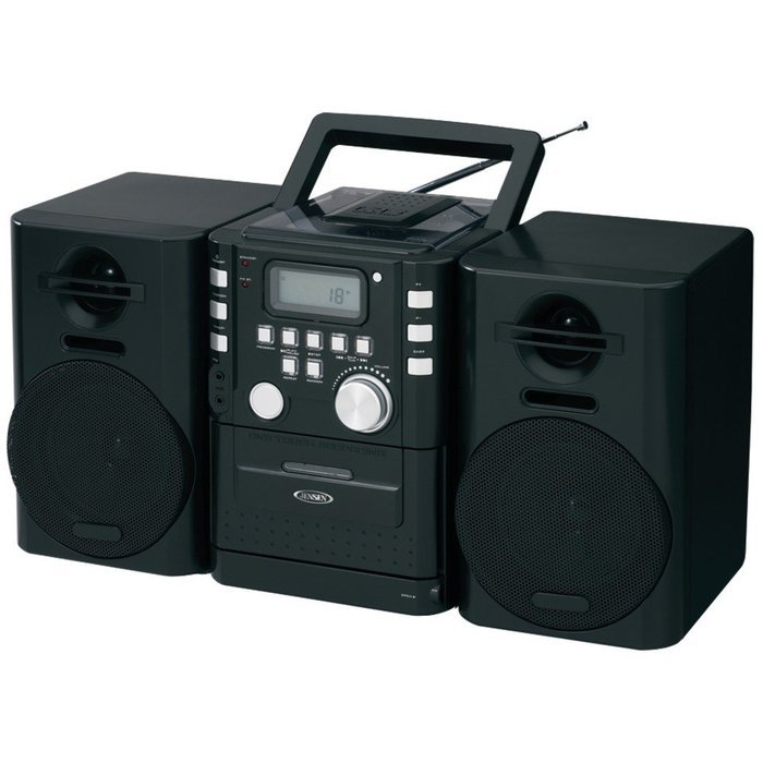 1 - Portable CD Music System with Cassette & FM Stereo Radio, Top ...