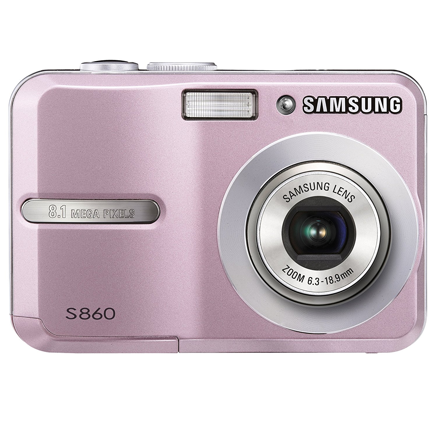 Samsung S860 8.1MP Digital Camera with 3x Optical Zoom (Pink) free ...